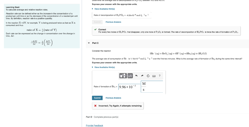 Solved Learning Goal: To calculate everege and relative | Chegg.com