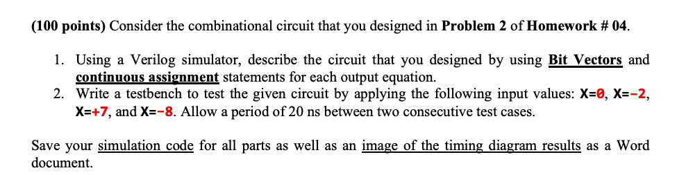 Solved (100 points) Consider the combinational circuit that | Chegg.com