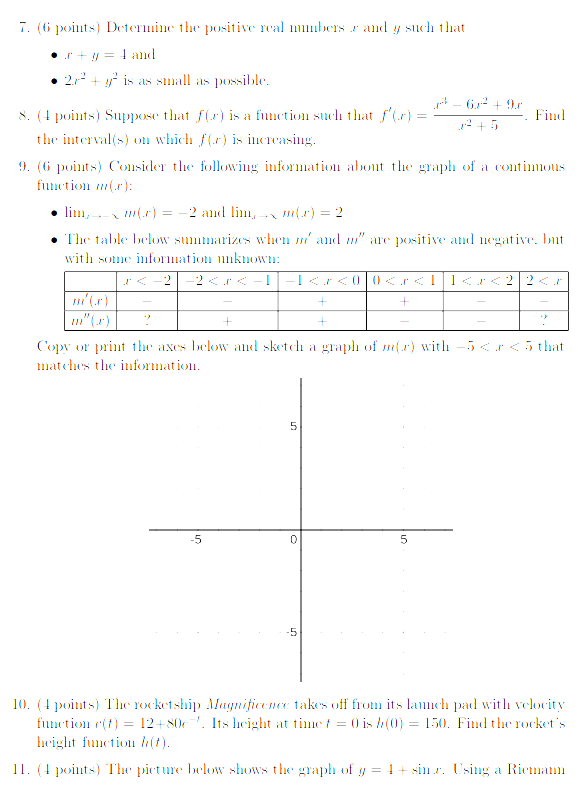 Solved 7. ( 6 points) Deternine the positive real munters x | Chegg.com