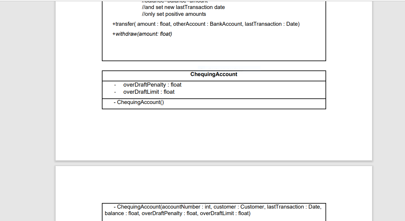 Solved In this lab you will change BankAccount class to | Chegg.com