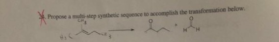 Solved Propose a multi-step synthetic sequence to accomplish | Chegg.com