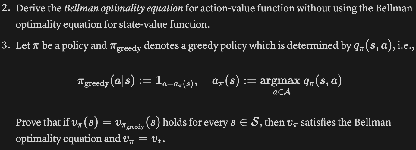 Solved 2. Derive the Bellman optimality equation for | Chegg.com Solved 2. Derive the Bellman optimality equation for | Chegg.com