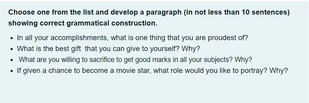 solved-choose-one-from-the-list-and-develop-a-paragraph-in-chegg