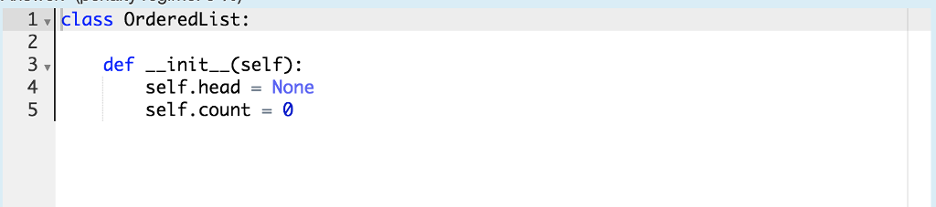 Solved Implement the OrderedList ADT discussed in lectures. | Chegg.com