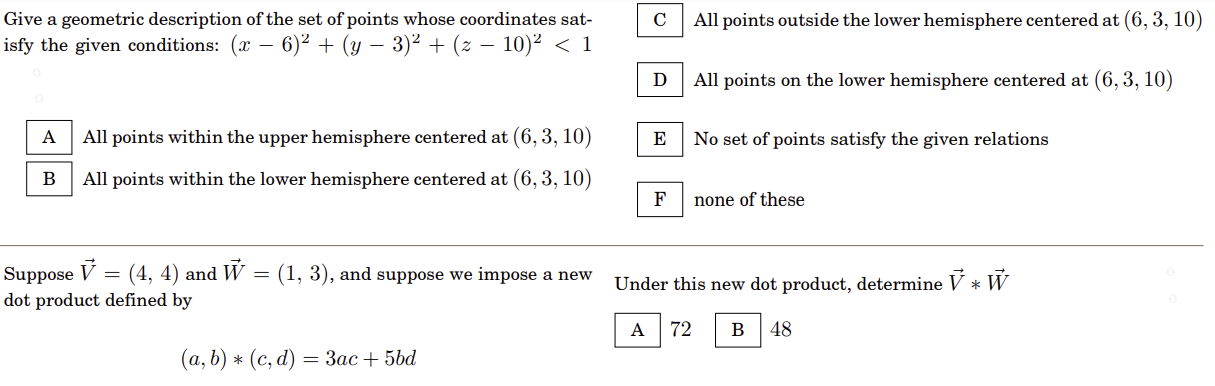 Solved Give a geometric description of the set of points | Chegg.com