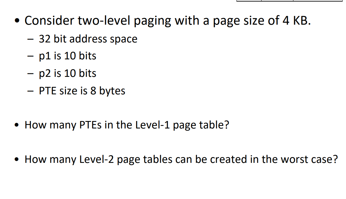 Solved - Consider two-level paging with a page size of 4 KB. | Chegg.com Solved - Consider two-level paging with a page size of 4 KB. | Chegg.com