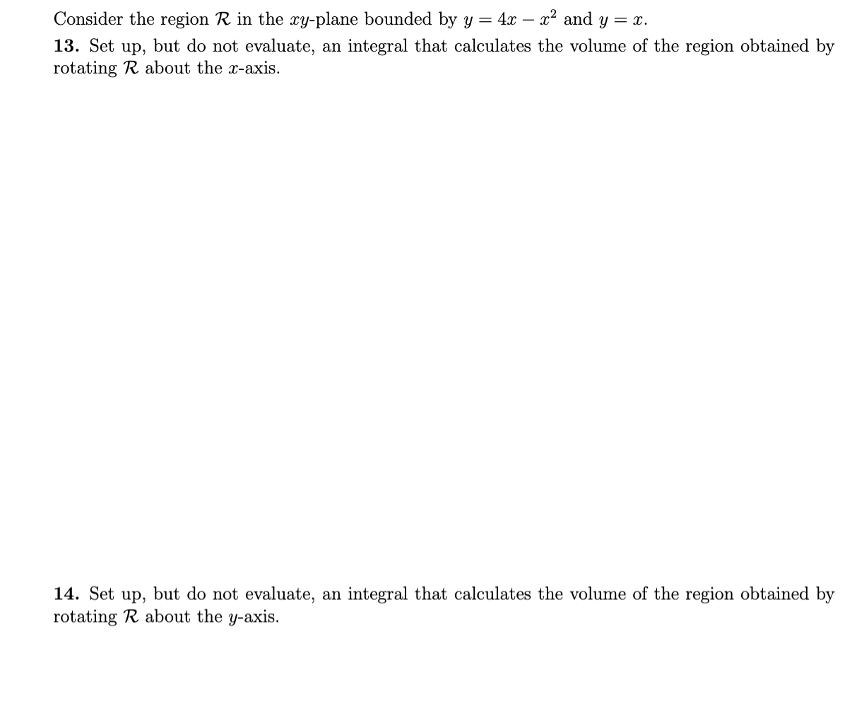 Solved Consider the region R in the xy-plane bounded by y = | Chegg.com