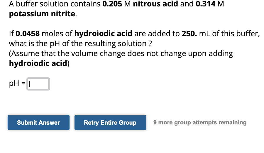 Solved A buffer solution contains 0.319M ammonium bromide | Chegg.com