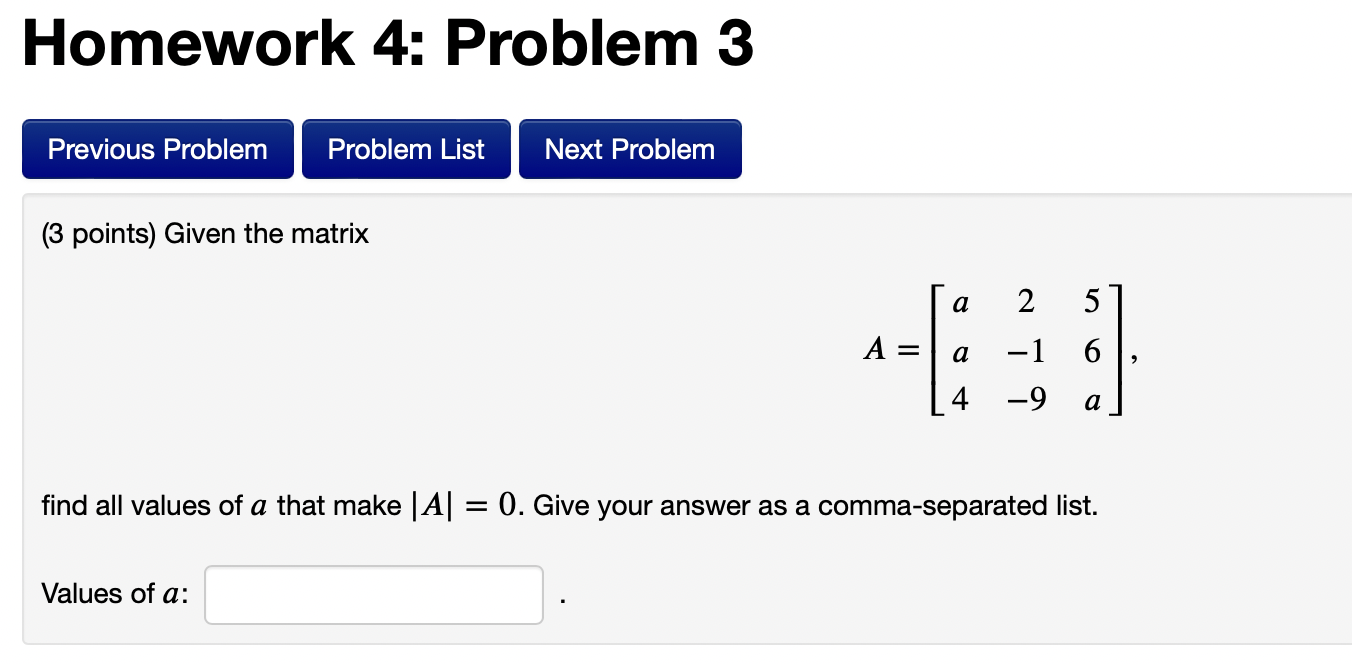 Solved Homework 4: Problem 3 Previous Problem Problem List | Chegg.com