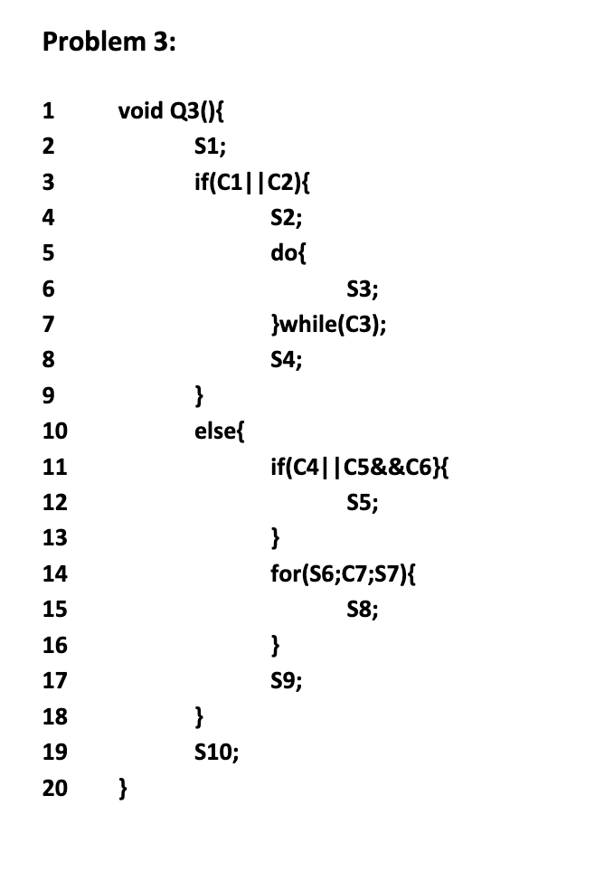 Solved For problem below: (3 pts) 1. Draw the program graph. | Chegg.com