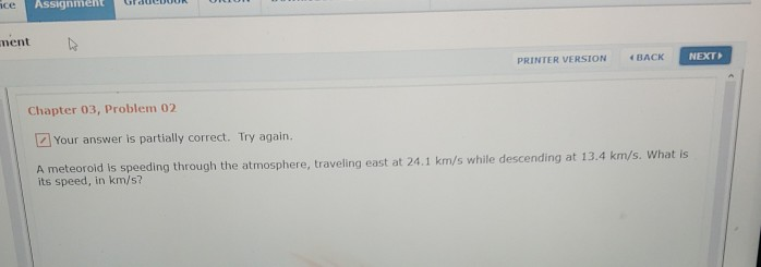 Solved nice Assignment GUCUR nent PRINTER VERSION BACK NEXT | Chegg.com