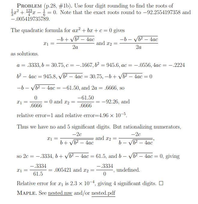 Solved Applied Numerical Analysis Take a close look at | Chegg.com