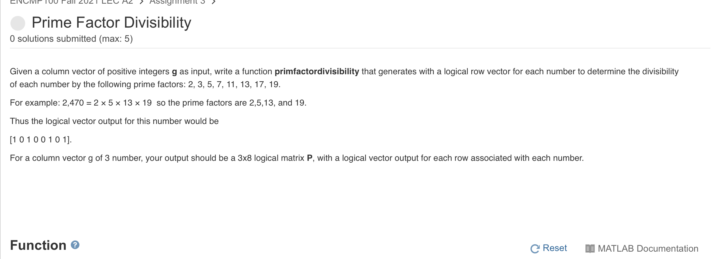 Solved ASSigi Prime Factor Divisibility O solutions | Chegg.com