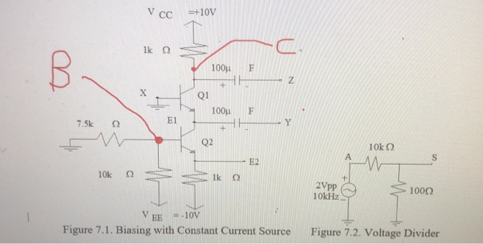 Common Emitter Configuration: 3. Set the signal | Chegg.com