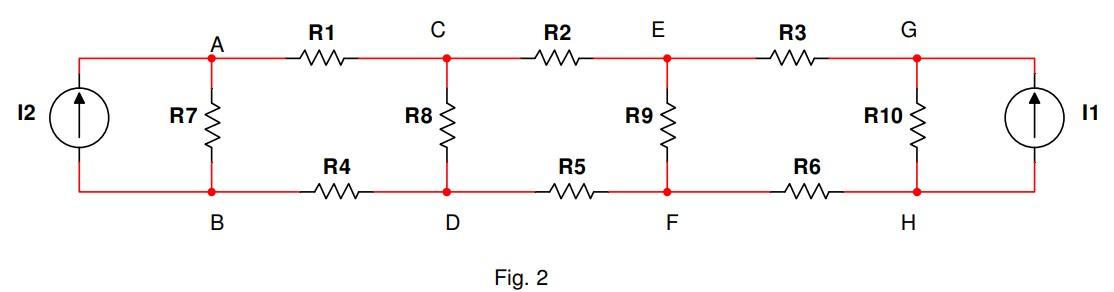 Solved For the circuit shown in Fig. 2, the resistor values | Chegg.com