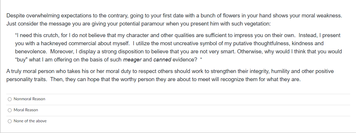 Solved Despite overwhelming expectations to the contrary, | Chegg.com