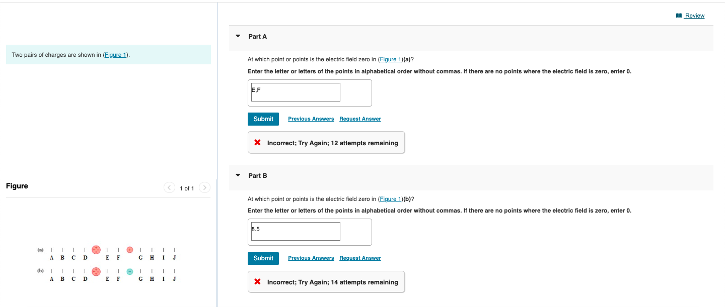 Solved Two pairs of charges are shown in (Figure 1). Figure | Chegg.com