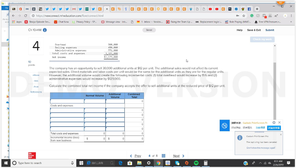 Solved Ch 10-HW 6 Saved Help Save & Exit Submit Check my | Chegg.com