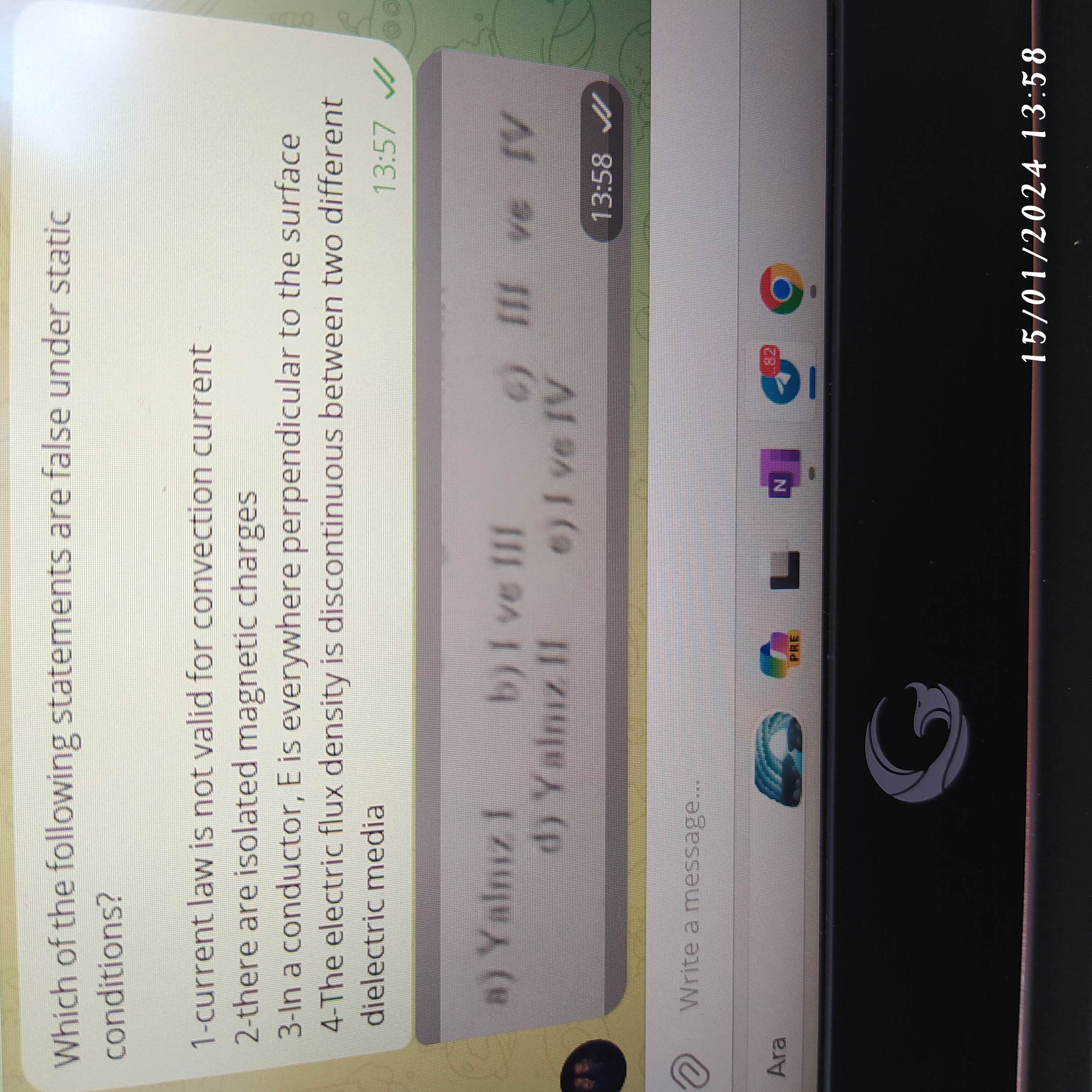 Solved Which of the following statements are false under | Chegg.com