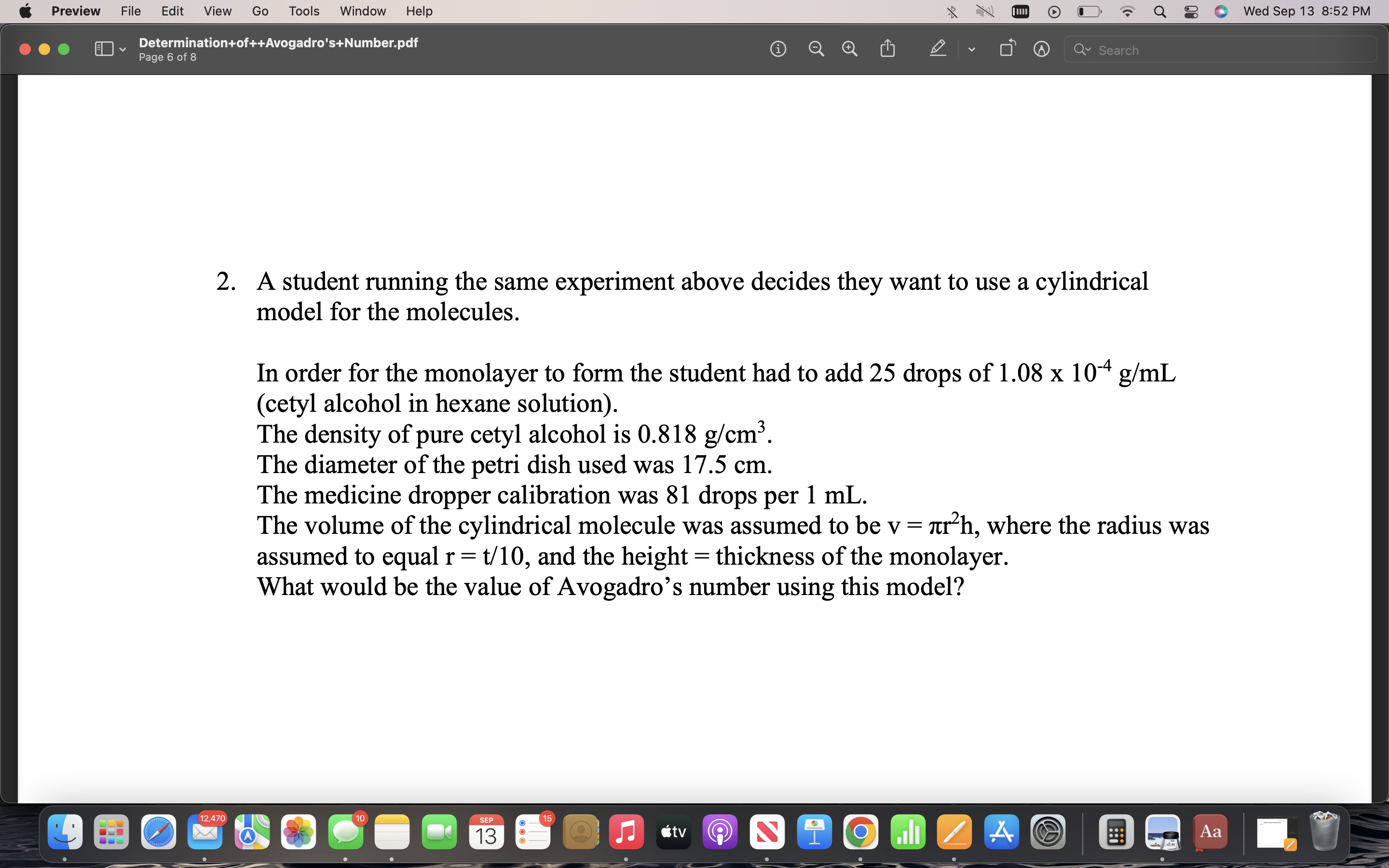 Solved 2. A student running the same experiment above | Chegg.com