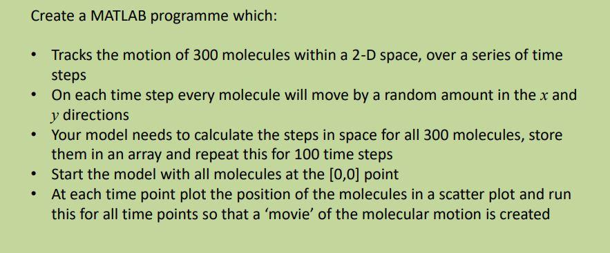 Create a MATLAB programme which: . . Tracks the | Chegg.com