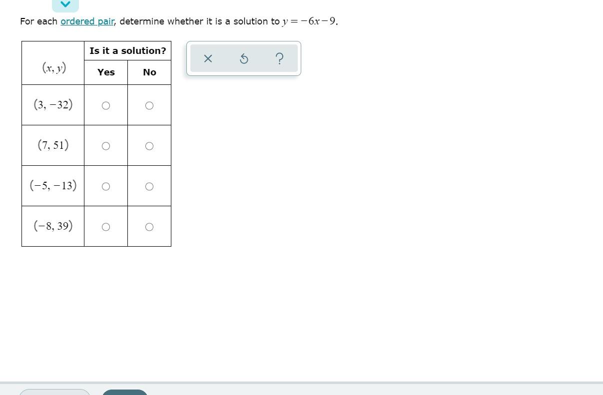 Solved For Each Ordered Pair Determine Whether It Is A