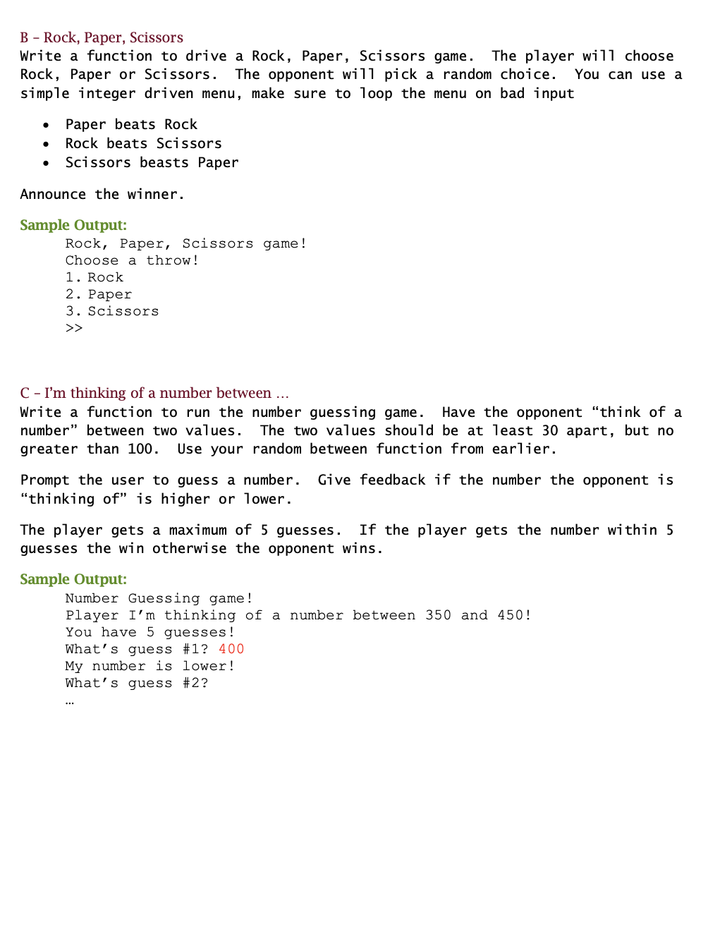 Solved I'm having trouble on part 1 of this assignment, | Chegg.com