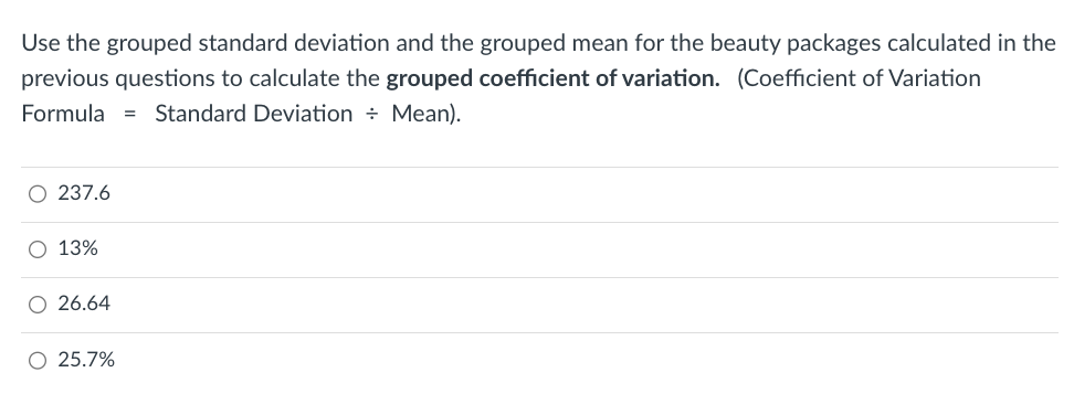 Solved Use the table shown below to calculate the group | Chegg.com