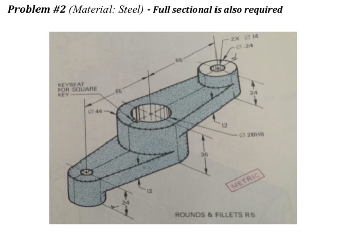 Solved 1. Using CATIA (V5.21), Develop the 3D models as the | Chegg.com