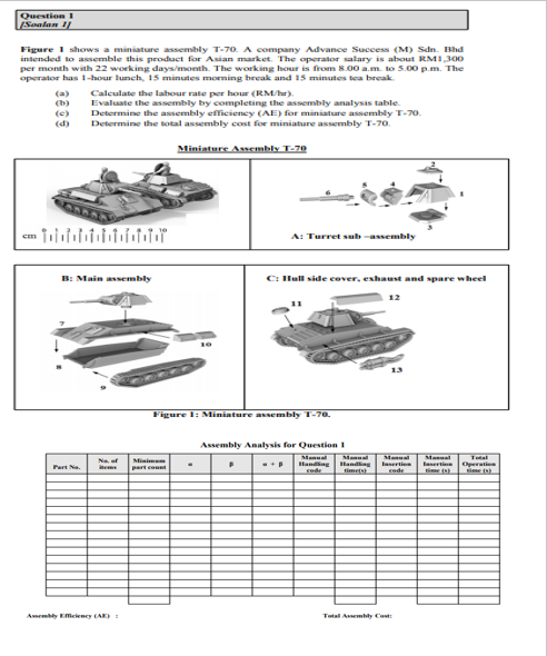 Question So I Figure 1 shows a miniature assembly | Chegg.com