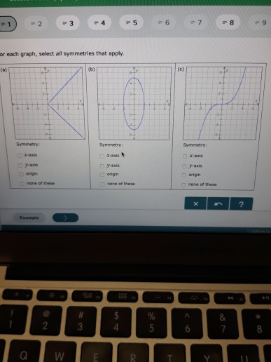 Solved or each graph, select all symmetries that apply. | Chegg.com