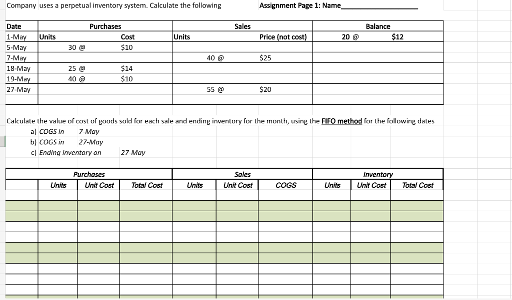 Solved Company uses a perpetual inventory system. Calculate | Chegg.com