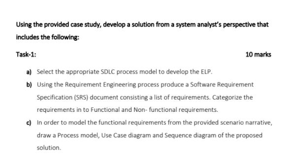 Solved Case Study on Developing an E-learning Platform | Chegg.com