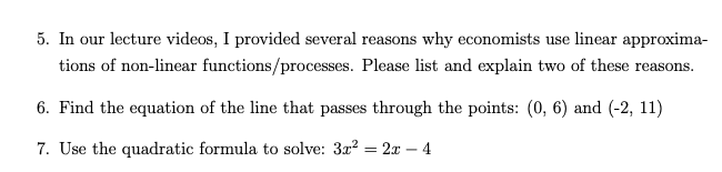 Solved 5. In our lecture videos, I provided several reasons | Chegg.com