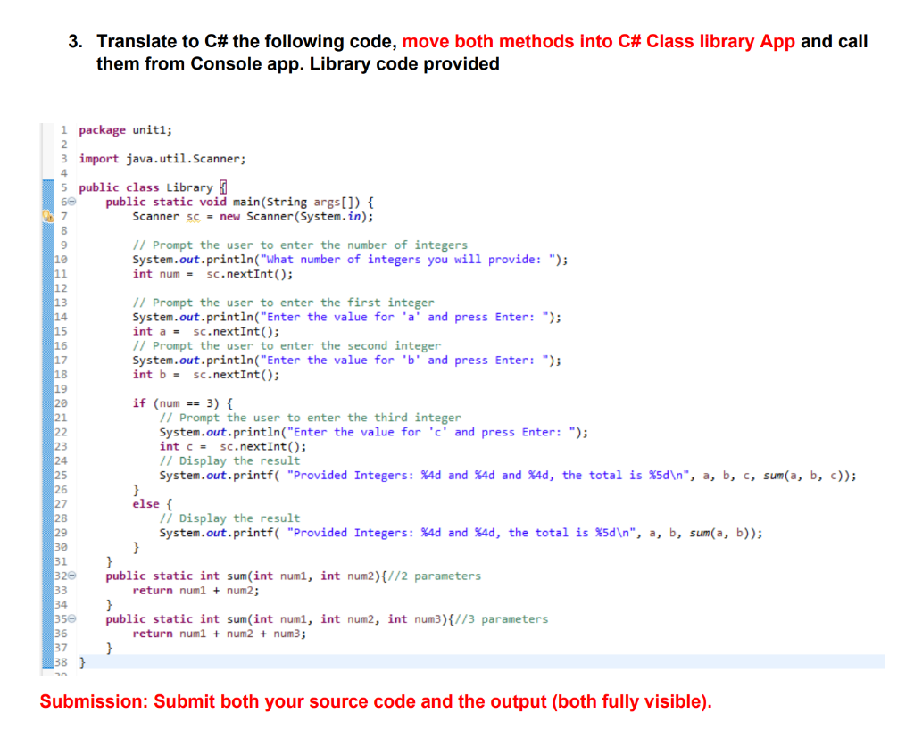 Solved Examine the Java code provided in the following three | Chegg.com