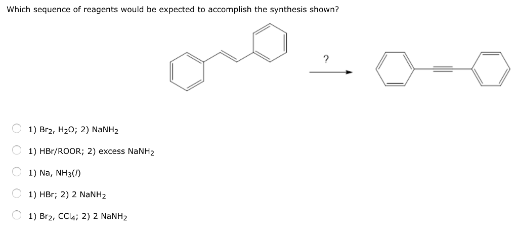 Solved H 1) NaNH2 2) (CH3)2CHCH2Br 3) Na, NH3() H3C IV IV | Chegg.com