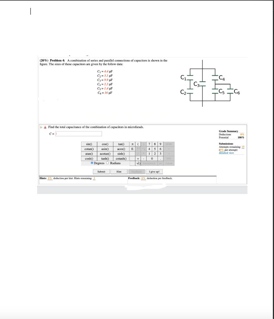 Solved 20 Problem 4 A Combination Of Series And