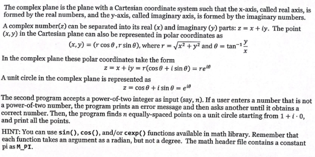 The complex plane is the plane with a Cartesian | Chegg.com