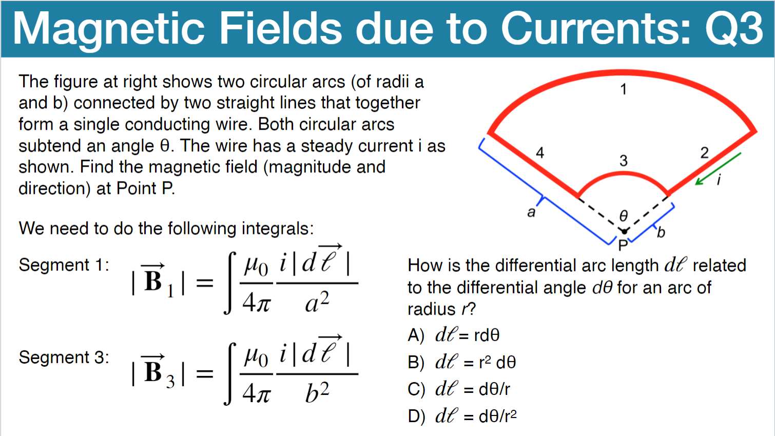 Solved Magnetic Fields due to Currents: Q3 The figure at | Chegg.com