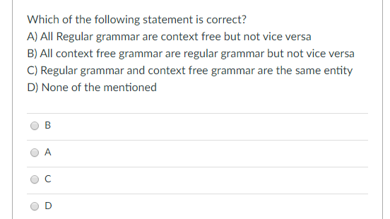 Solved Which of the following statement is correct? A) All | Chegg.com