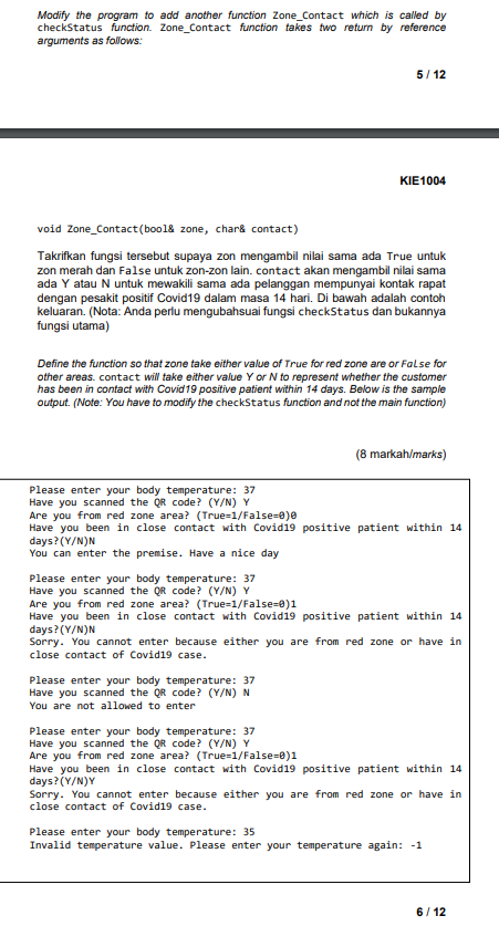 Solved Modify the program to add another function | Chegg.com