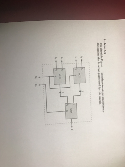 Solved Problem 5.0 The circuit in Figure uses three | Chegg.com