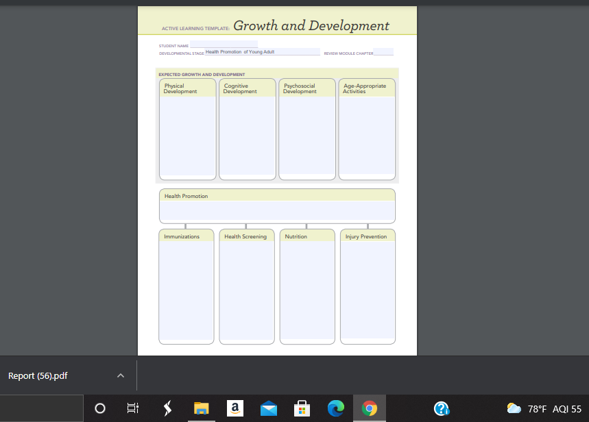 Solved Growth and Development ACTIVE LEARNING TEMPLATE | Chegg.com