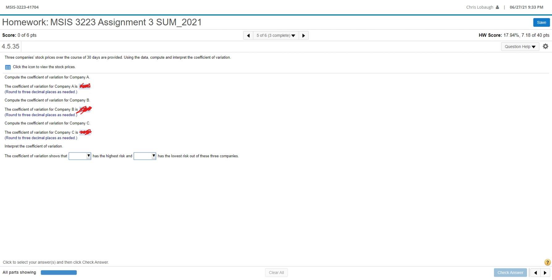 Solved MSIS-3223-41704 Chris Lobaugh & 06/27/21 9:33 PM | Chegg.com