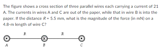Solved The figure shows a cross section of three parallel | Chegg.com