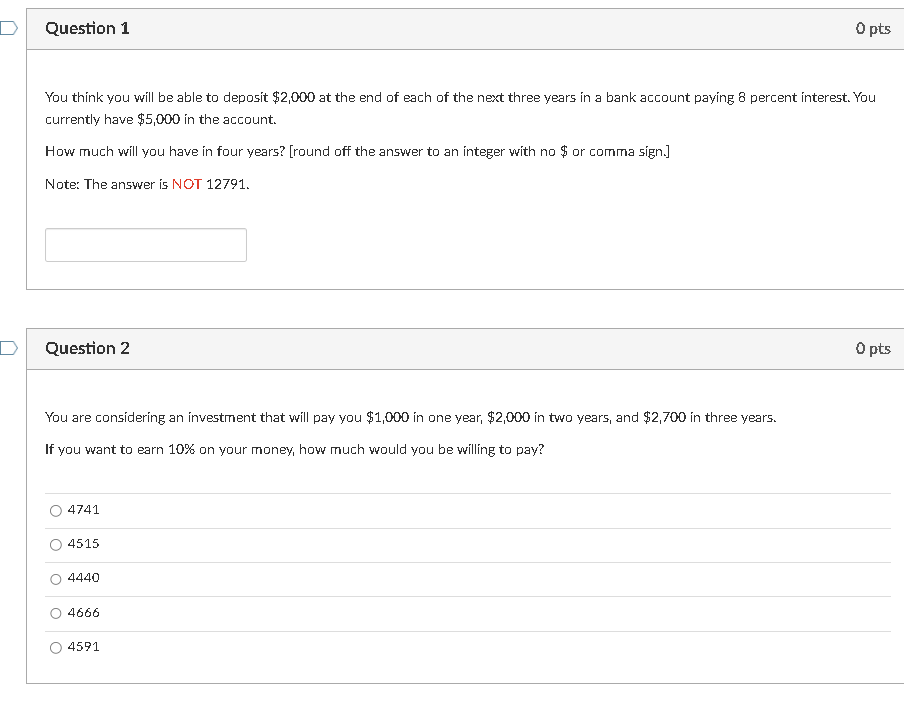 You think you will be able to deposit $2,000 at the | Chegg.com