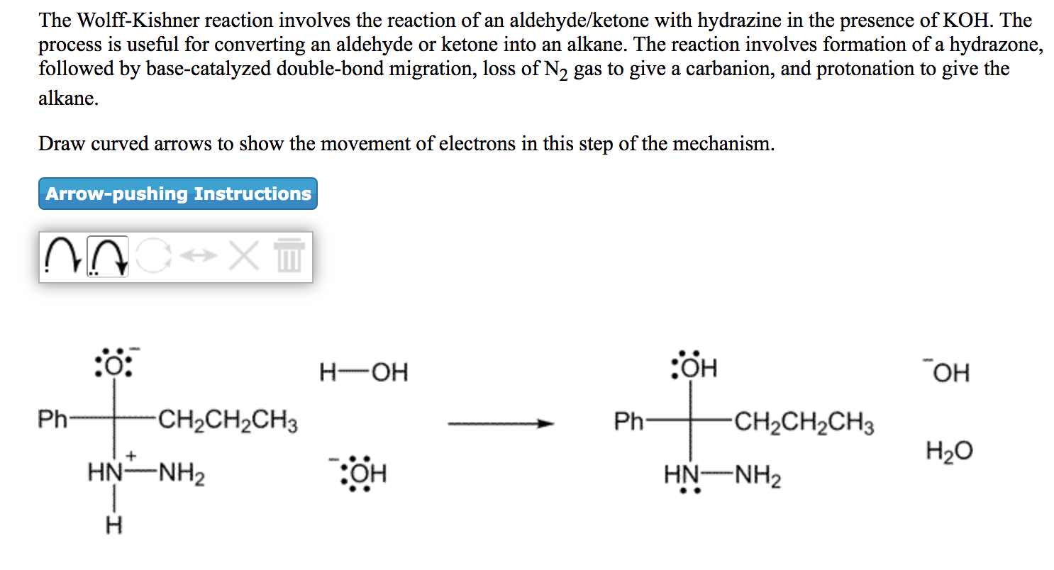 Solved The Wolff-Kishner reaction involves the reaction of | Chegg.com