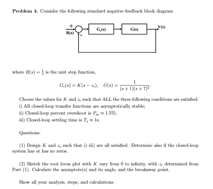 Solved Problem 4. Consider the following standard negative | Chegg.com