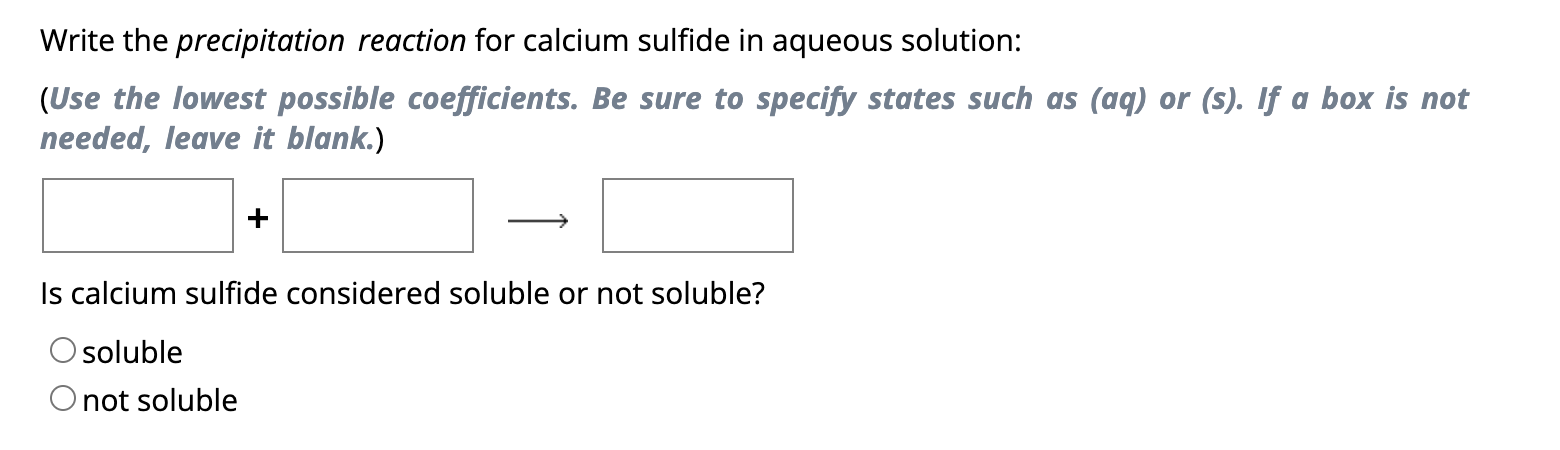 Solved Chapter 15 - ﻿Question 1: Write the precipitation | Chegg.com
