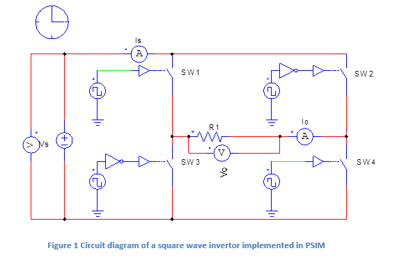 Solved Is A SW1 SW 2 lo R1 V SW3 SW4 Vo Figure 1 Circuit | Chegg.com